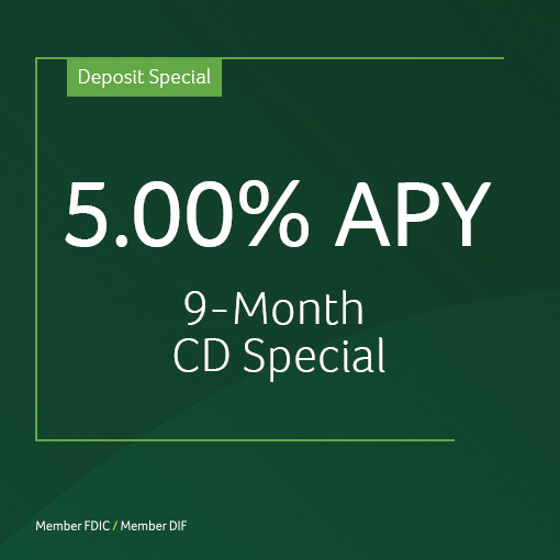 9-Month CD Special | Savings & CDS | North Easton Savings Bank
